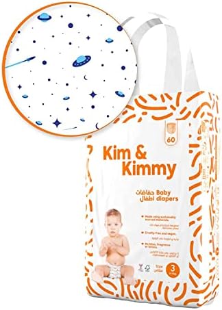 Kim & Kimmy - Size 3 Diapers, 6 - 11kg, qty 60 Space Travel price in ...