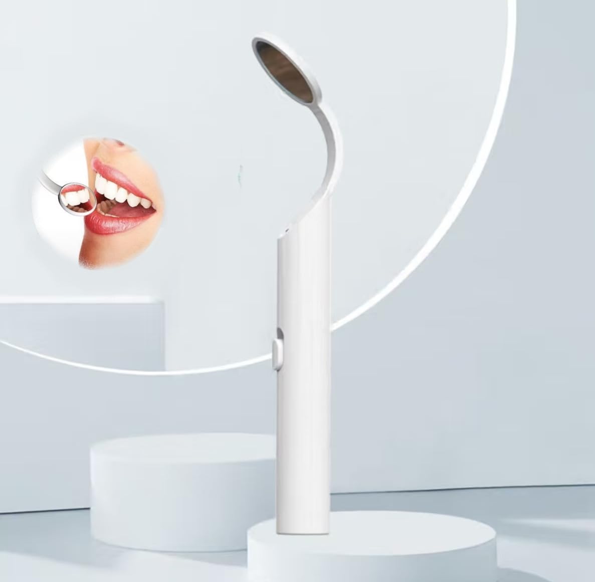 Dental Mirror for Teeth with Light,Inspection LED Tooth Mirror,Anti-Fog ...