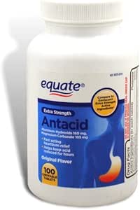 Amazon.com: Equate Extra Strength Chewable Antacid Tablets, Original ...