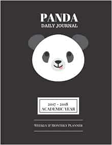 Amazon.com: Panda Planner Daily Journal: 2017-2018 Academic Year Weekly ...