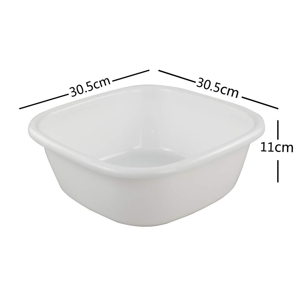 Mayish Square Washing Up Bowl, Plastic, 3-Pack – BigaMart