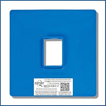 Quickflash Electrical Single Gang Box Flashing Panel E- Sgb-A 7/8 ...