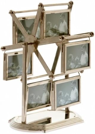 SILVER METAL CAROUSEL REVOLVING PICTURE FRAME: Amazon.co.uk: Kitchen & Home