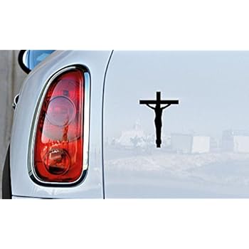 Amazon.com: Jesus Crucifixion Cross - Sticker Graphic - Auto, Wall ...
