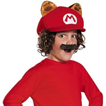 Amazon.com: Mario Raccoon Super Mario Bros. Nintendo Child Hat, One ...