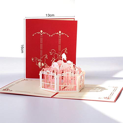 6 Pieces 3D Pop Up Cards, 3D Greeting Cards With Envelopes, Handmade 3D ...