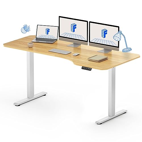FLEXISPOT Standing Desk 63 x 30 Inch Adjustable Height Desk with Splice ...
