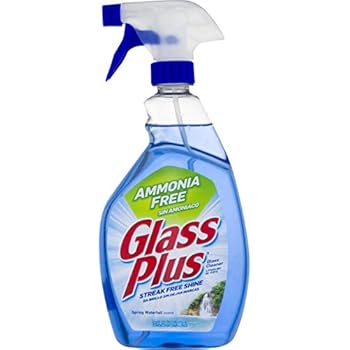 Amazon.com: Glass Plus Glass Cleaner, 32 fl oz Bottle, Multi-Surface ...