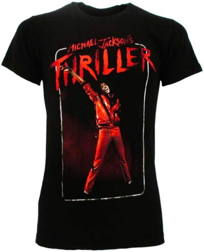 Original Michael Jackson Thriller T-Shirt Black Official The King of ...