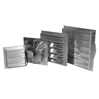 VES Shutter Exhaust Fan 12 inch 970 CFM VES12C: Amazon.com: Industrial ...