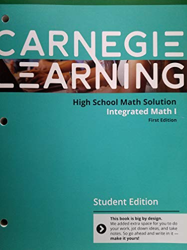 Carnegie Learning High School Math Solution Integrated Math 1: Sandy ...