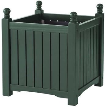 Amazon.com : DMC Products Lexington 20-Inch Square Solid Wood Planter ...