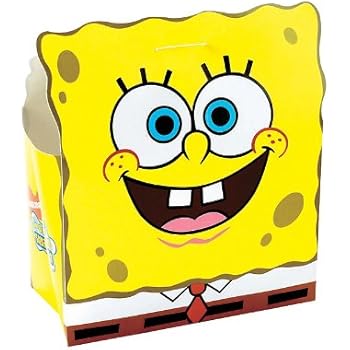 Amazon.com: Spongebob Squarepants Treat Boxes for Birthday Party Loot ...