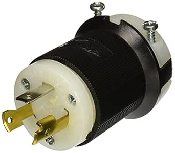 Hubbell hbl2611 enchufe de bloqueo, 30 Amp, 125 V, L5 – 30P, color ...