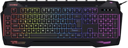 سعر GigaMax GM-700 Gaming Keyboard with Phone Holder - Macro Keys - RGB ...