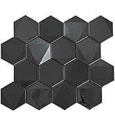 KASARO Peel and Stick Mosaic Shell Backsplash Tile for Bedroom and ...
