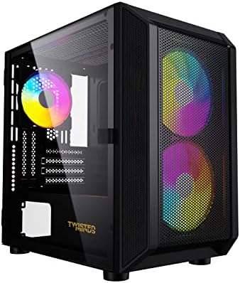Twisted minds trident-03 atx mid tower gaming computer case for pc, 6 x ...