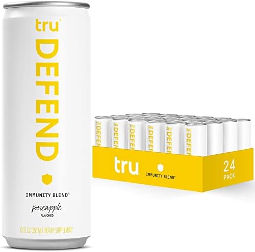 Tru Defend Immunity Support Vitamin Drinks (24-Pack) Turmeric Ginger ...