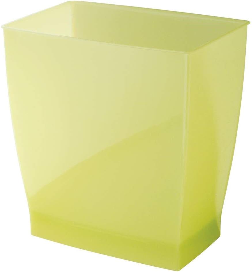 Amazon.com: iDesign Spa Rectangular Trash Can, Waste Basket Garbage Can ...