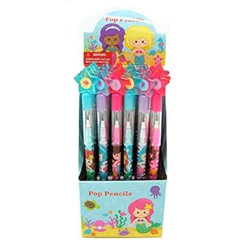 Amazon.com: TINYMILLS 24 Pcs Mermaids Multi Point Pencils: Toys & Games