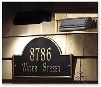 Amazon.com: Whitehall Products Standard Wall Illuminator Solar Address ...