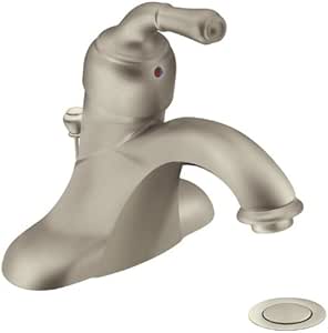 Moen 4557ST Monticello Single Handle Lavatory Faucet with Drain ...