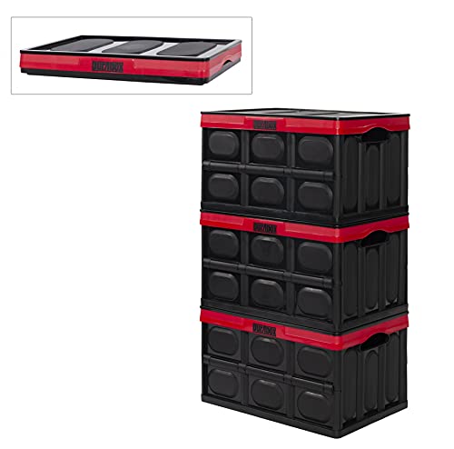 DuraBox Collapsible Folding Storage Bins - Stackable Containers for ...