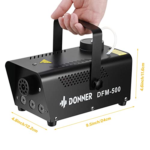Donner Fog Machine with 13 Colors, 500W and 2000CFM Party Smoke Machine ...