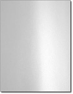 Amazon.com : Silver Metallic Paper for Laser Printers (40 Sheets ...