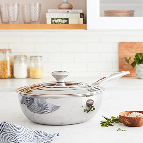 Le Creuset Tri-Ply Stainless Steel 2 Quart Saucier Pan | Pricepulse