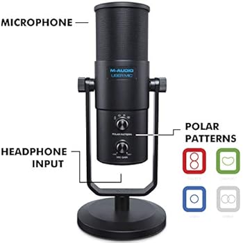 Amazon.com: M-Audio Vocal Studio | Digital Recording Bundle and USB ...