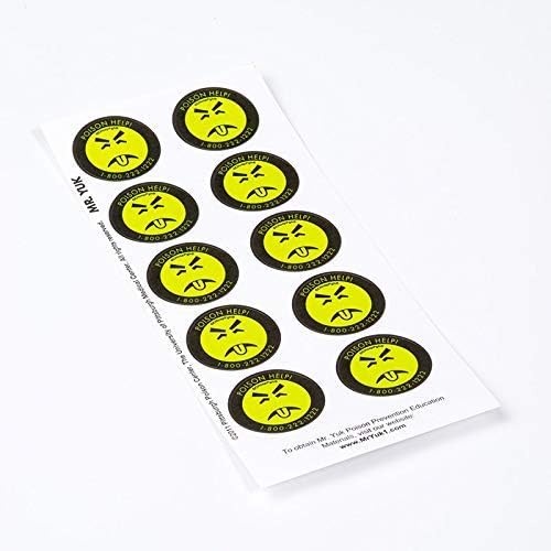 Mr. Yuk Stickers 5 Sheets (50 Total) Poison Prevention Genuine | Pricepulse