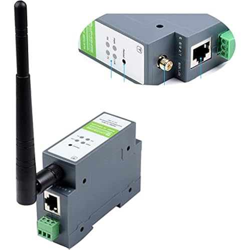 Rail-Mount Serial Server, RS485 to WIFI, RS485 to Ethernet, Ethernet to ...