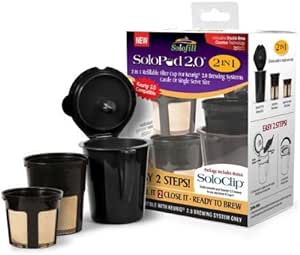 Amazon.com: SOLOFILL 2.0 2in1 Refillable Filter Cup for Keurig 2.0 K200 ...
