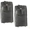 Amazon.com | Transworld Pack of 2, 40" Expandable Wheeled Bags Rolling ...