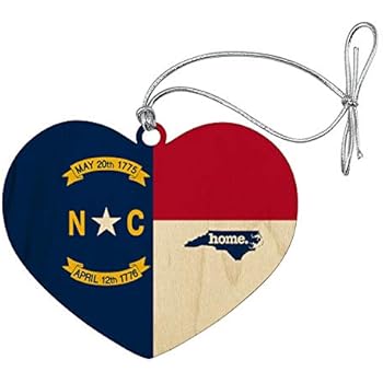 Amazon.com: North Carolina State Christmas Ornament Raleigh Charlotte ...