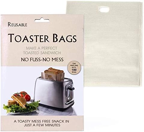 Toast Bags, Non-Stick Reusable Toaster Bags, Perfect for Pizza ...