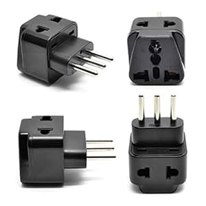 Amazon.com: Italy, Chile Power Plug Adapter by OREI, 2 in 1 USA ...