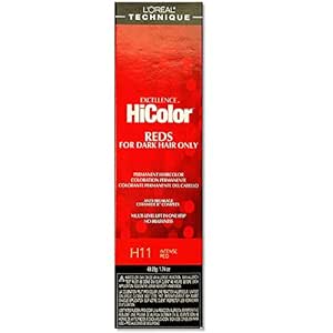 Amazon.com : L'Oreal Excellence HiColor Intense Red, 1.74 oz : Chemical ...