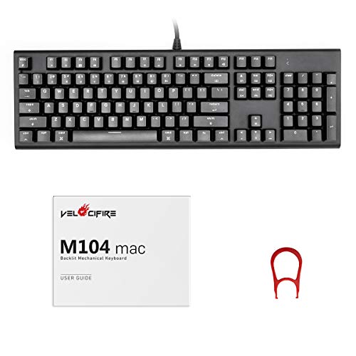 M104 Mac Layout Mechanical Keyboard, VELOCIFIRE 104-Key Full Size ...