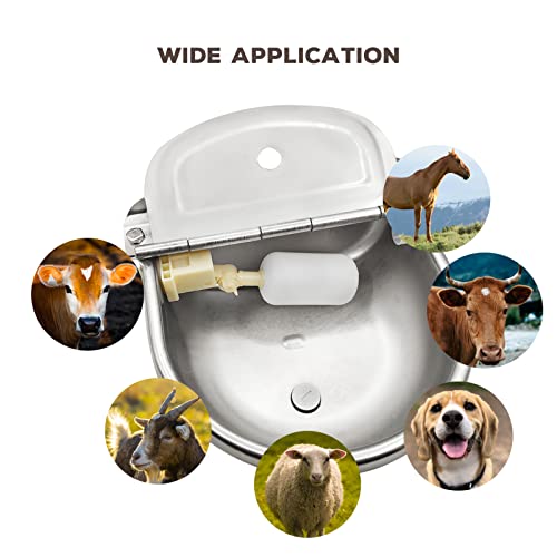 Automatic Livestock Waterer with Control Valve 304 Stainless Steel ...