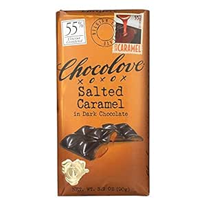 Amazon.com : Chocolove Xoxox, Bar Fld, Dark Chocolate, S.Crml 55%, Pack ...