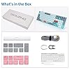SKYLOONG SK96 Mechanical Keyboard,RGB Double-Shot PBT Keycaps,Wired ...