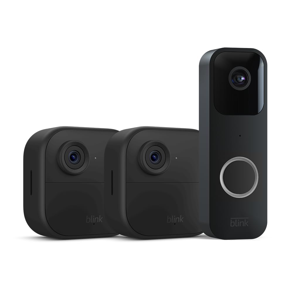 Blink Video Doorbell + 2 Outdoor 4 smart security cameras (4th Gen ...