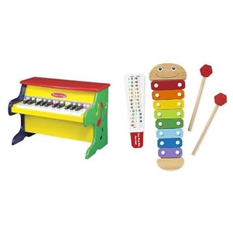 Melissa & Doug Piano & Catepillar Xylophone Bundle - Epic Kids Toys