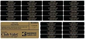Amazon.com : Golf Club Labels - Custom Labels - 24 Classy Golf Valet ...