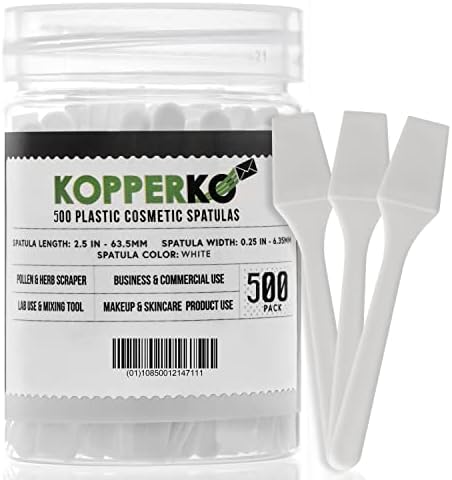 KOPPERKO 500 Pack 2.5 Inch Cosmetic Spatulas - Small Plastic Spatula ...