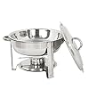 SUPER DEAL Full Size Round Chafing Dish 5 Quart Stainless Steel Tray ...