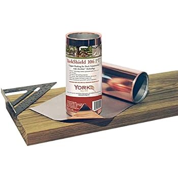 8" X 60 2 OZ YORKSHIELD TS TERMITE SHIELD COPPER FLASHING - Roof ...