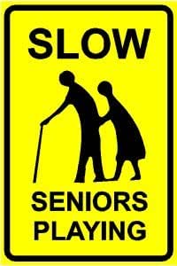 Slow Seniors Playing Joke Humor Street Sign : Amazon.ca: Home